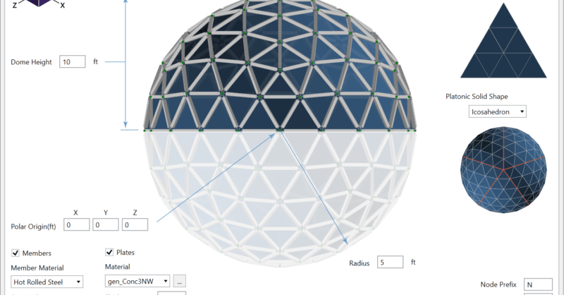 Geodesic Dome Net Pattern
